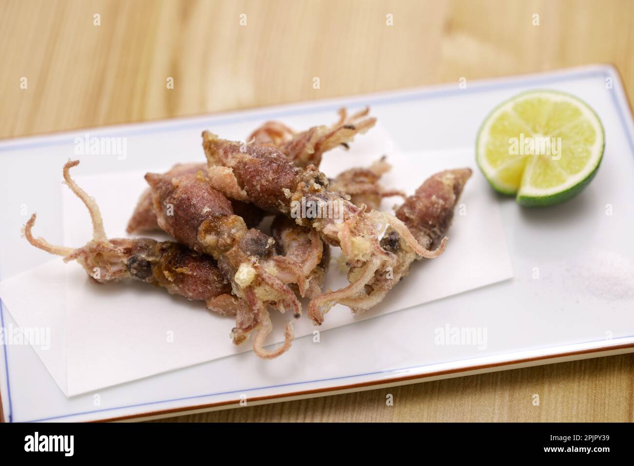 firefly squid tempura, Japanese cuisine Stock Photo - Alamy