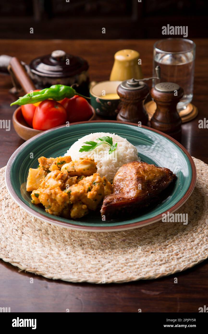 Peruvian food buffet table Assorted dishes gourmet cuisine Peru ...