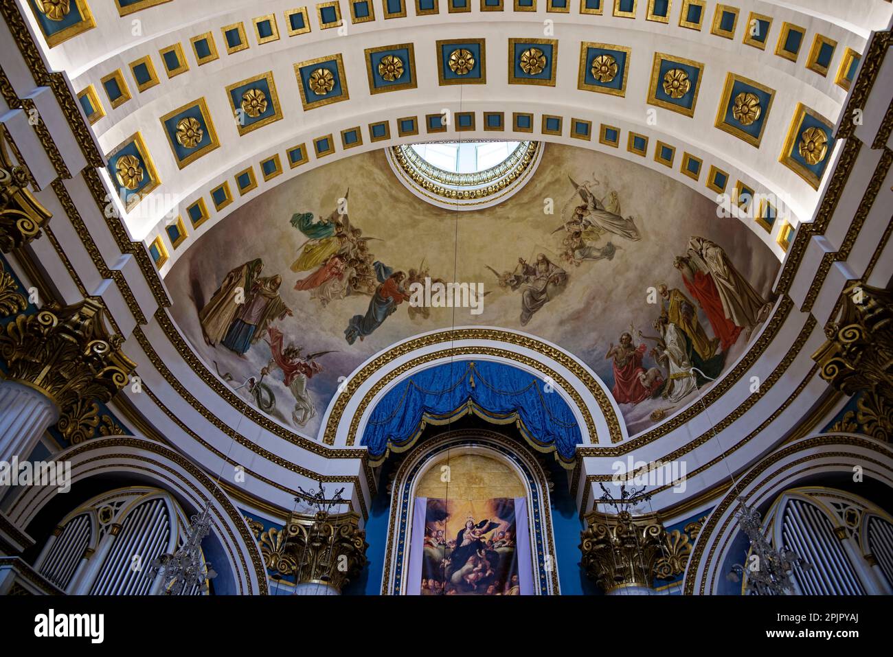 Mosta, Malta. 23rd Mar, 2023. The Mosta Rotunda is the Sanctuary Basilica of the Assumption of ...