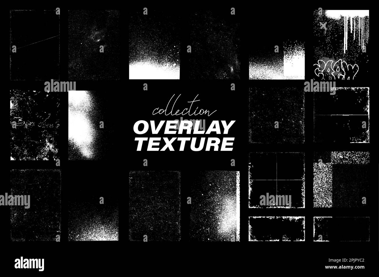 Different overlay textures, high level of detail Stock Vector Image ...