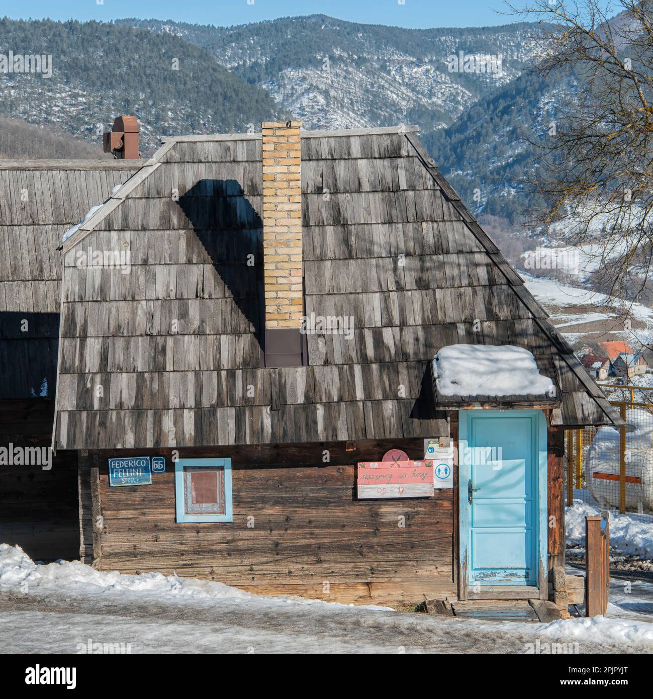 Drvengrad in Mokra Gora, Serbia Stock Photo - Alamy
