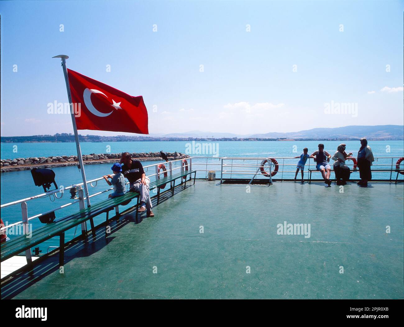 Crossing the Dardanelles Strait in Turkey Stock Photo - Alamy