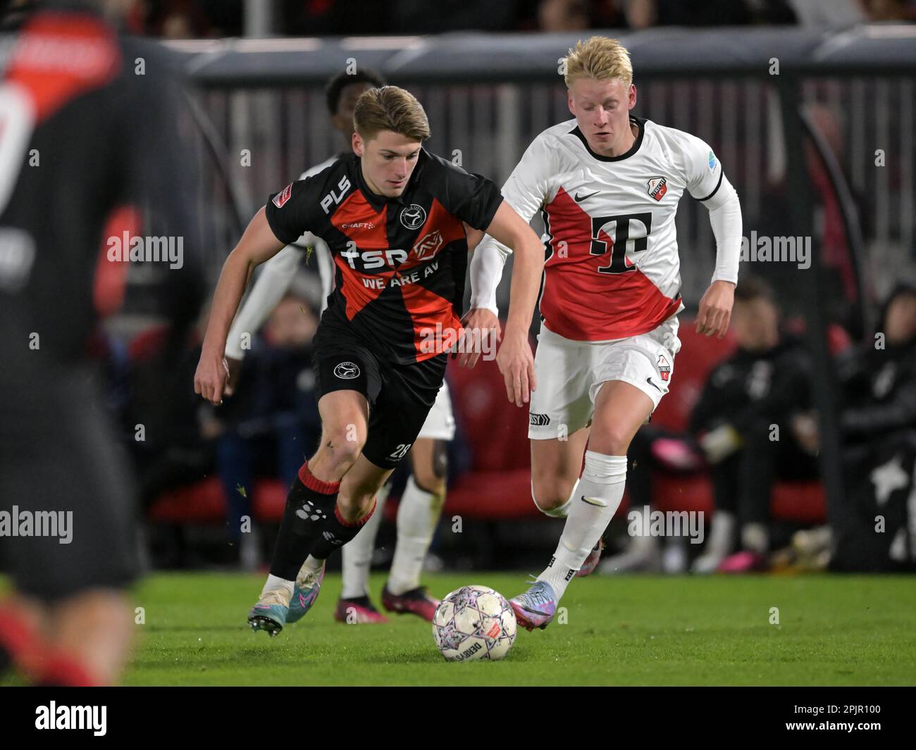 ALMERE - (lr) Stije Resink of Almere City FC, Rocco Robert Shein of ...