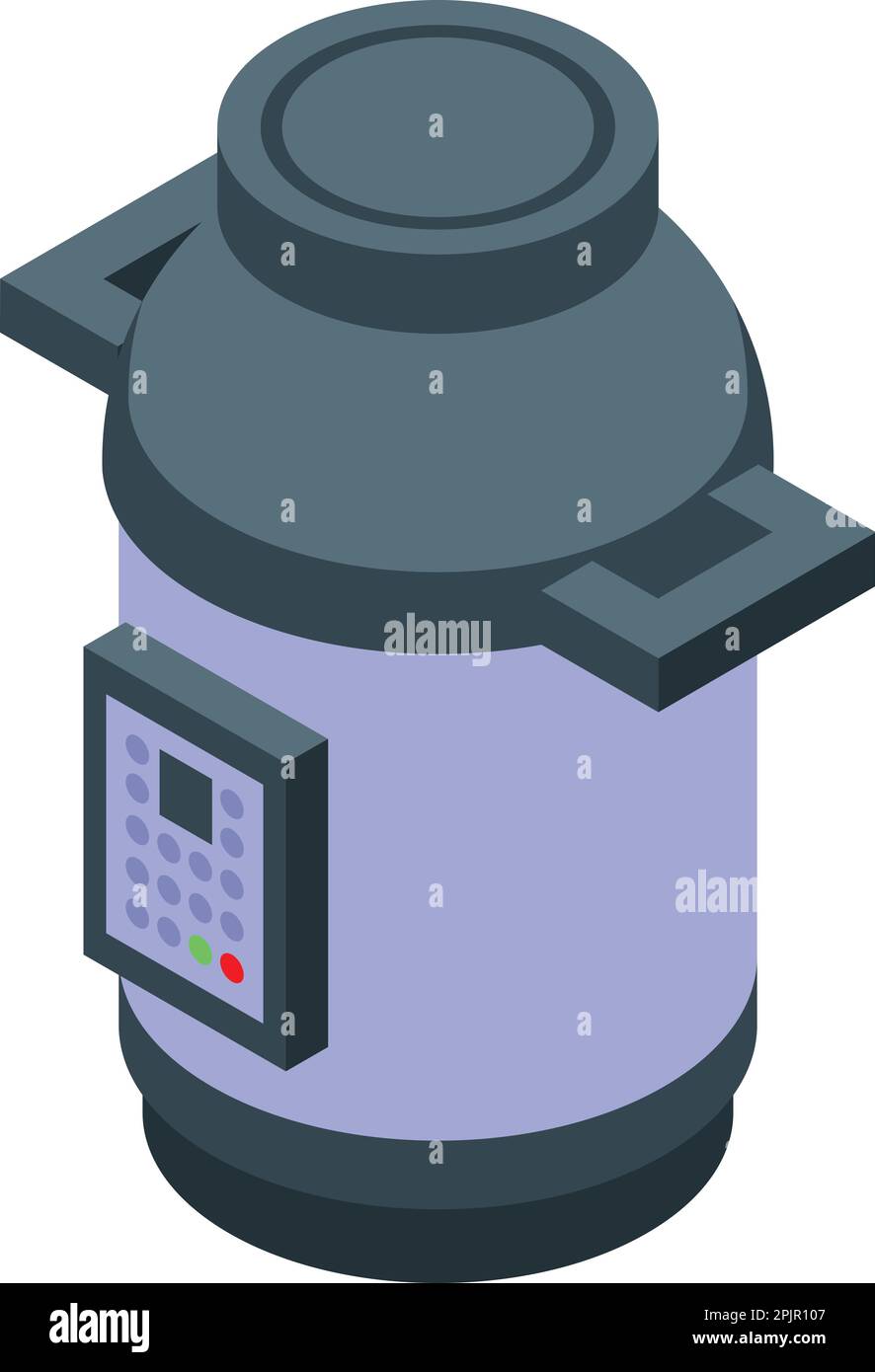 Air fryer icon isometric vector. Home cook. Hot food Stock Vector Image ...