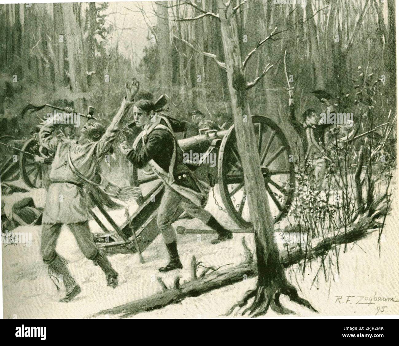 This painting accompanied Theodore Roosevelt's article on St. Clair's ...