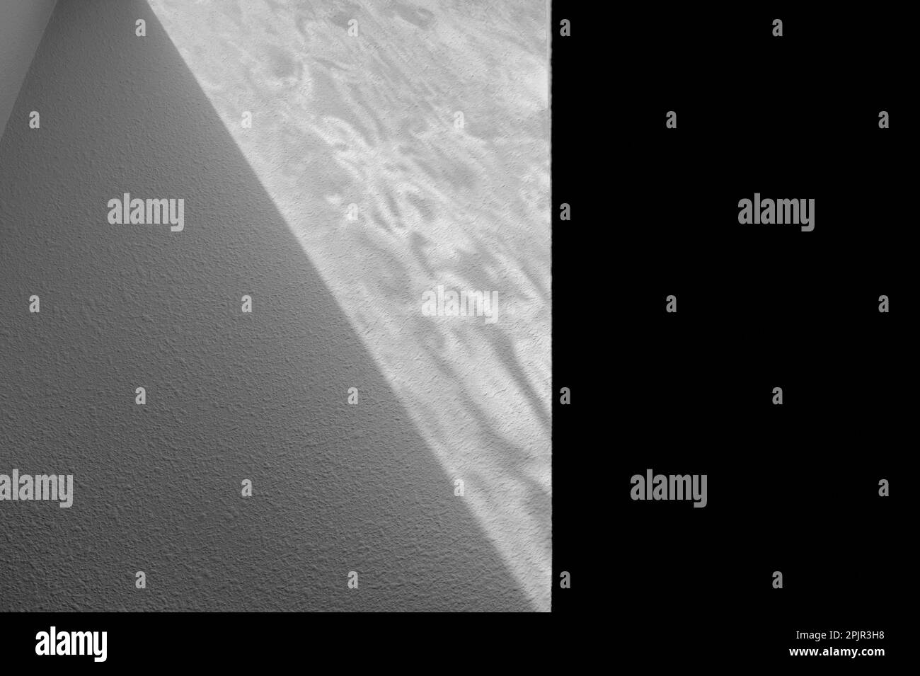 Abstract shapes, interior wall with triangles, light separations and ...