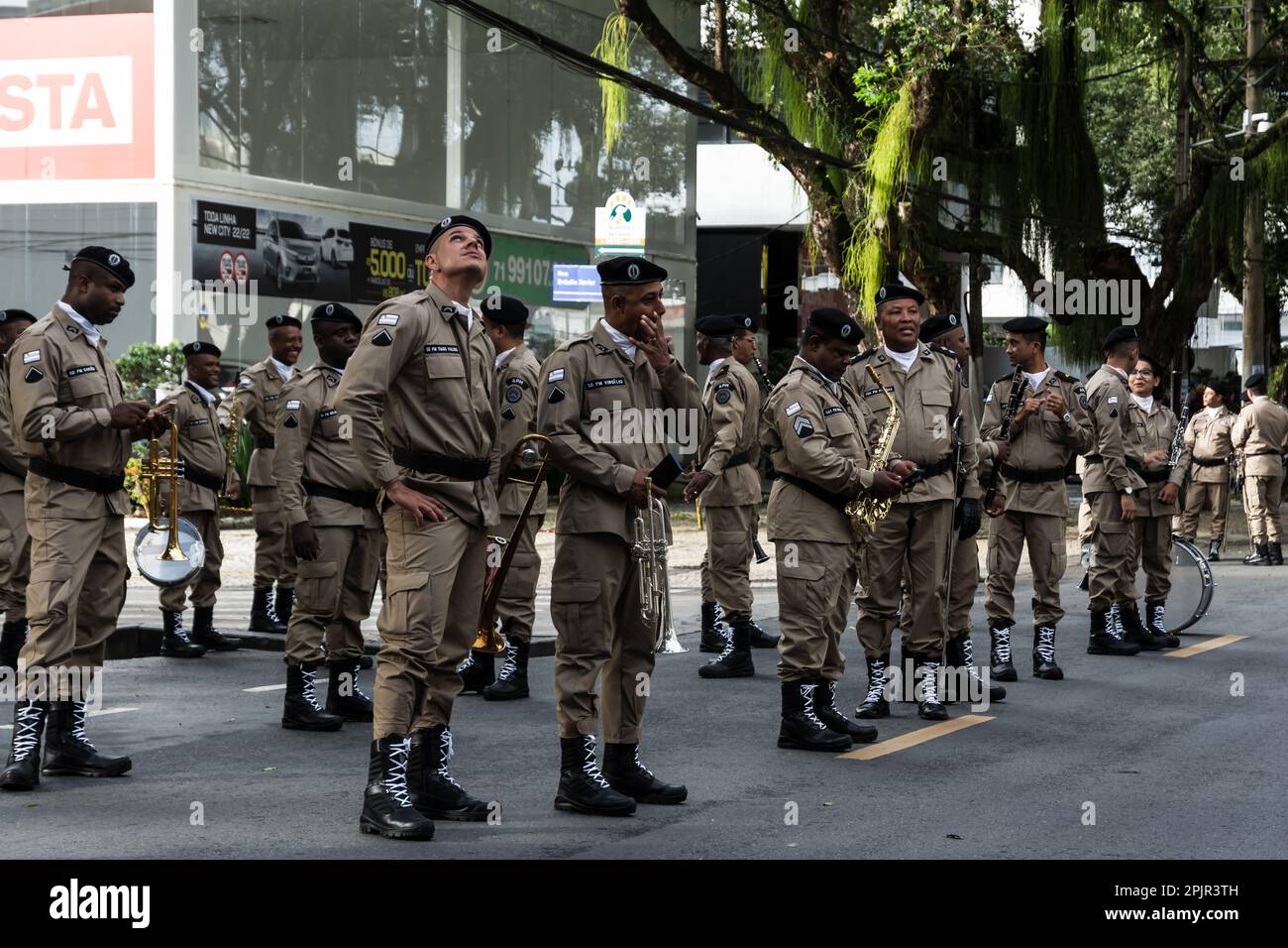 Salvador, Bahia, Brazil - Setembro 07, 2022: Soldiers from the Bahia ...