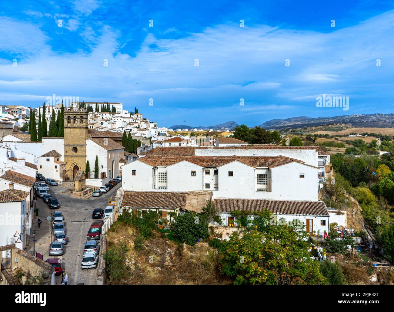 RONDA, SPAIN - OCTOBER 23, 2022: Gate of Carlos V (Puerta de Carlos V ...