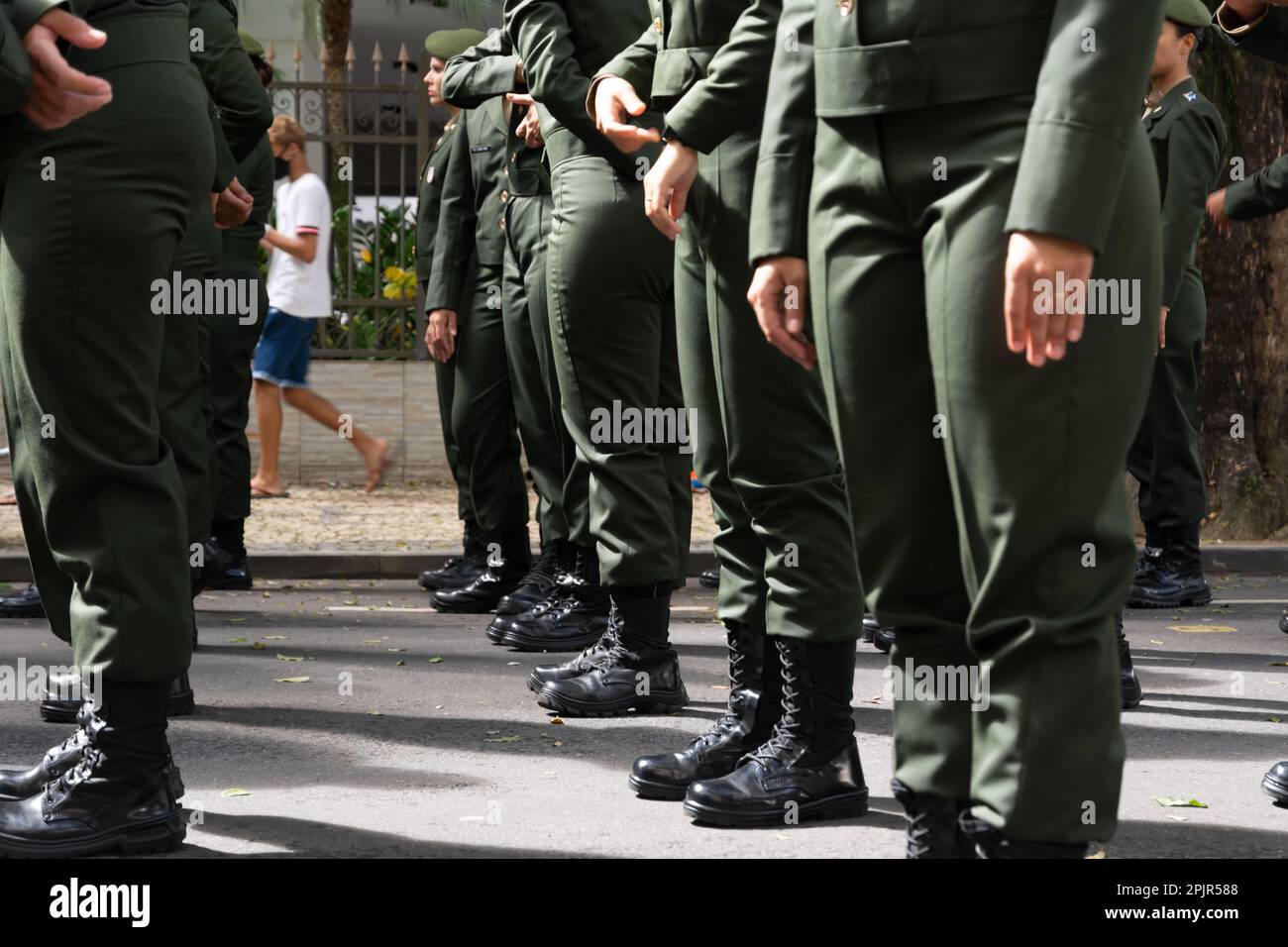 Salvador, Bahia, Brazil - Setembro 07, 2022: Female army officers are ...