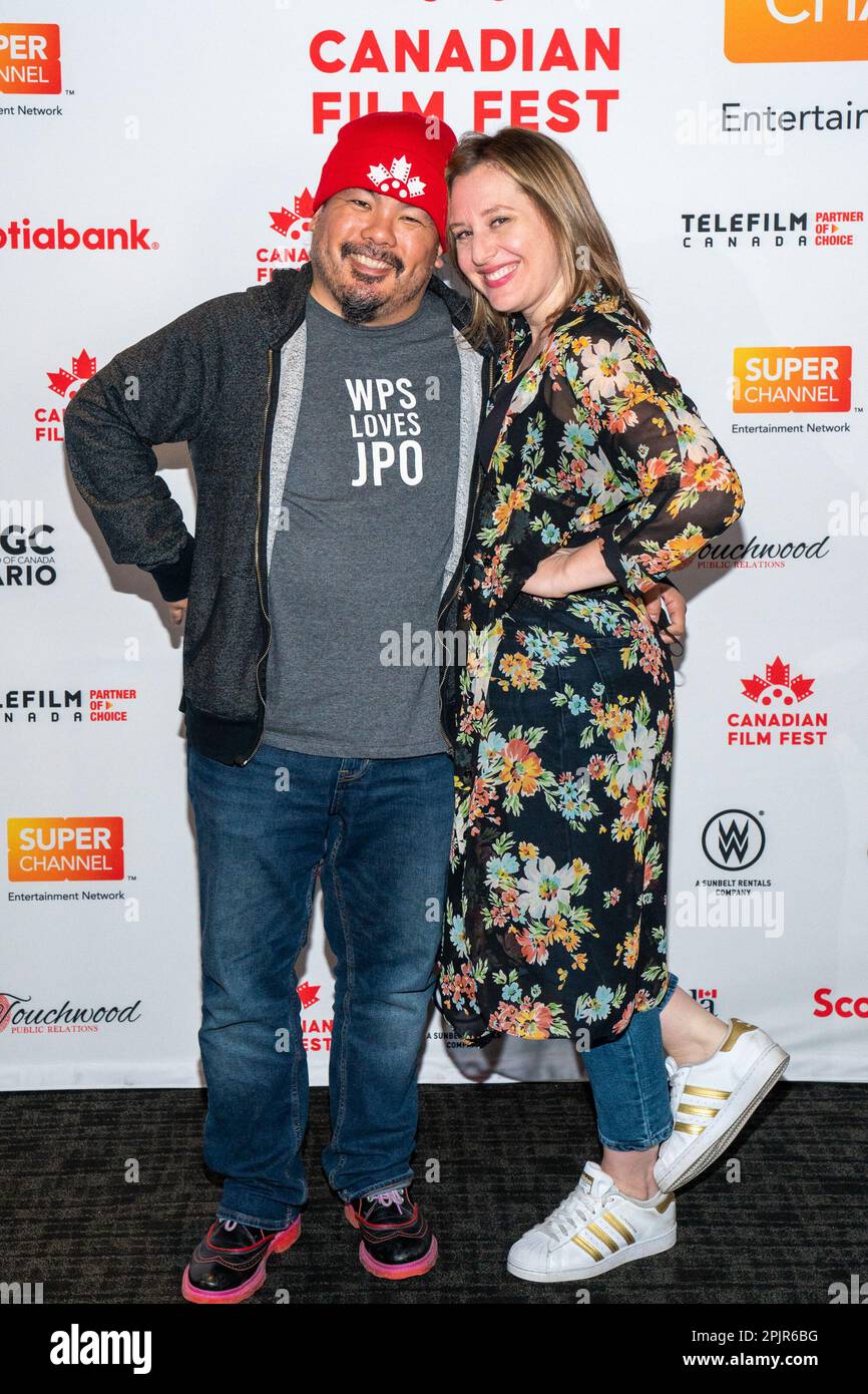 Toronto, Canada. 01st Apr, 2023. Warren P. Sonoda and Jen Pogue attend ...