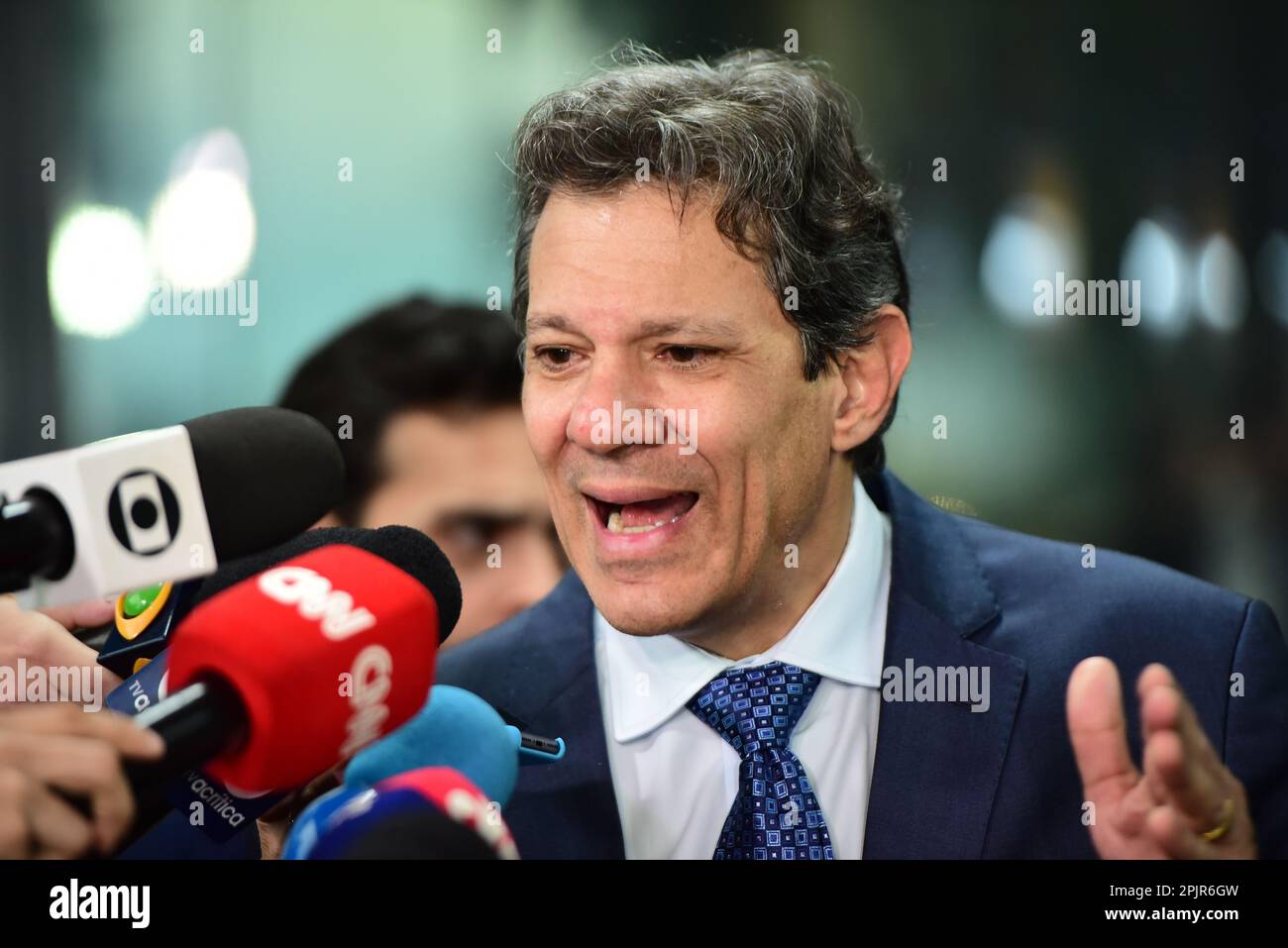 BRASÍLIA, DF - 03.04.2023: HADDAD FALA DA REUNIÃO COM CAMPOS NETO ...