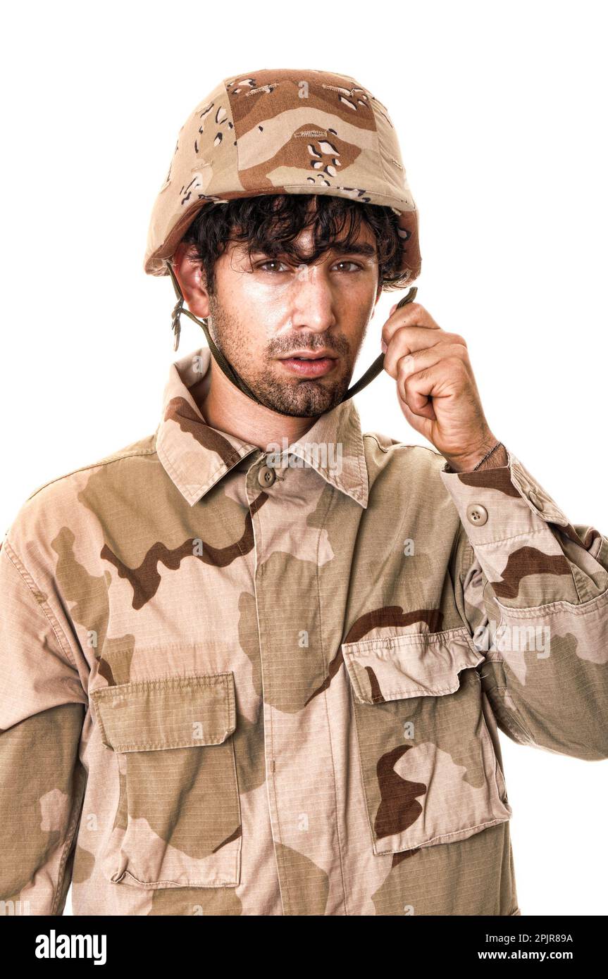 Black soldier wearing helmet hi-res stock photography and images - Alamy