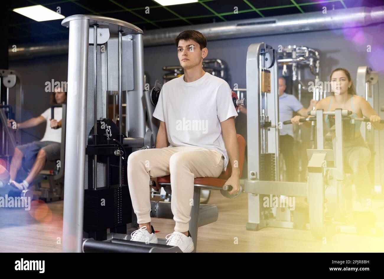 Back extension man hi-res stock photography and images - Alamy