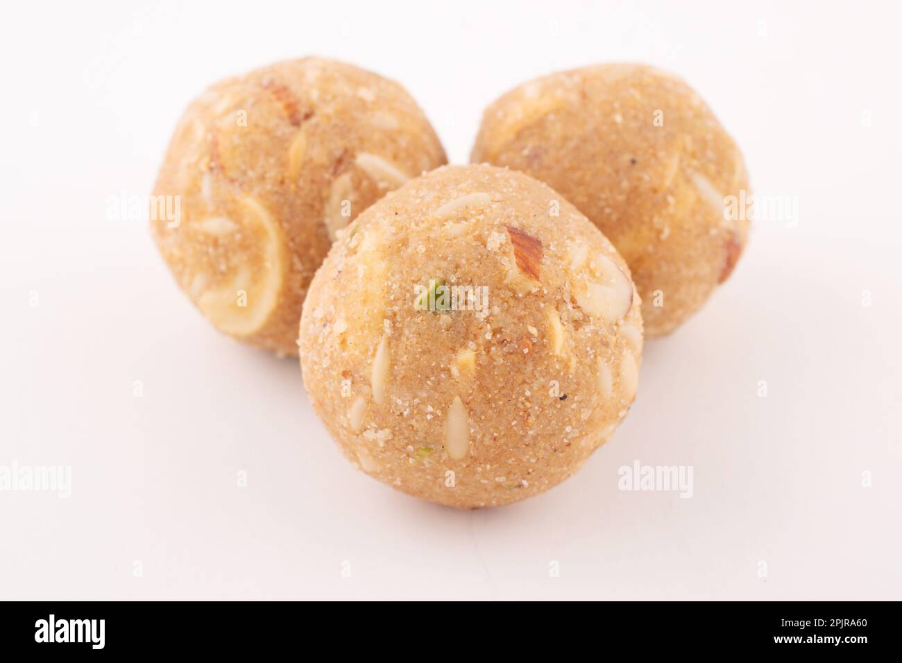 Gond ladoo isolated on white background Stock Photo - Alamy
