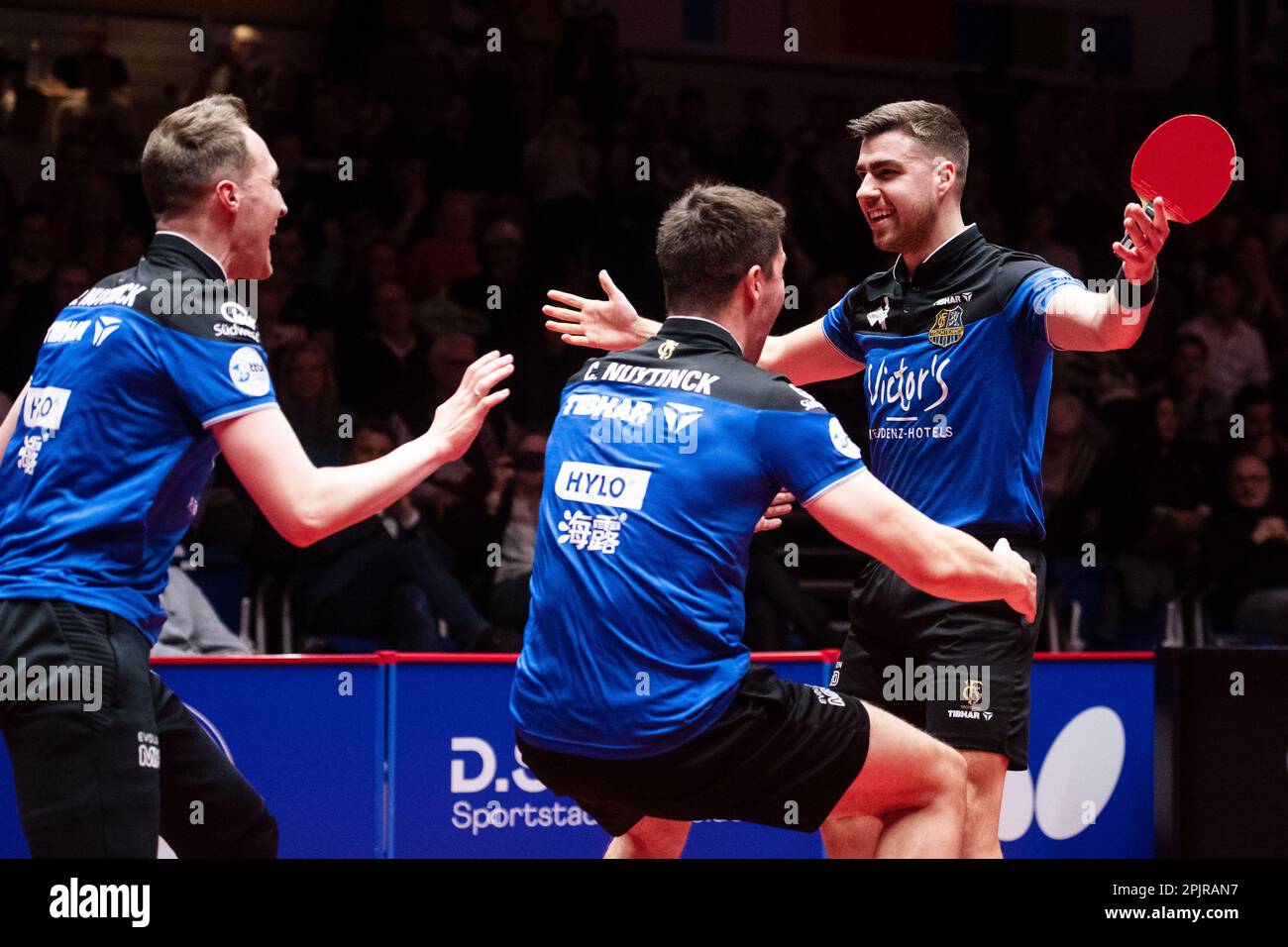 Duesseldorf, Germany. 03rd Apr, 2023. Table tennis, team, men ...