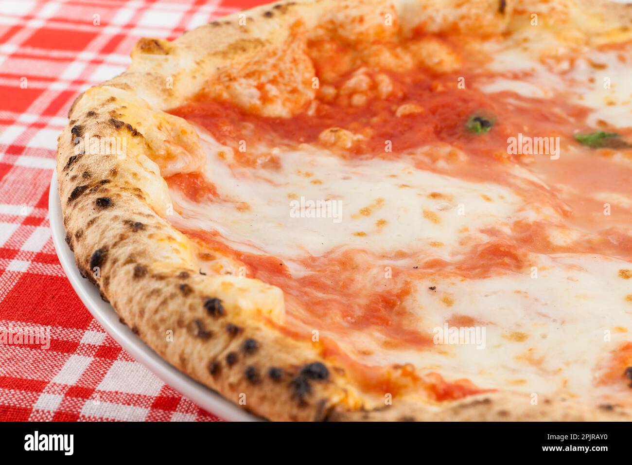Naples, Italy. A real Italian Pizza Diavola - traditional spicy pizza ...