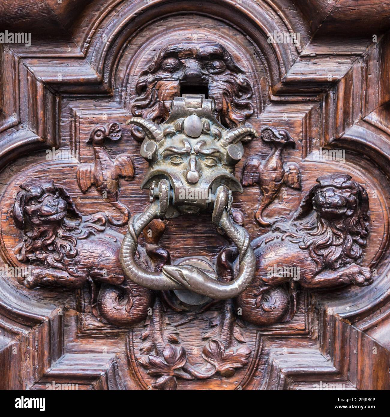The legendary Devil Door in Toutin - Italy, 200 years old Stock Photo ...