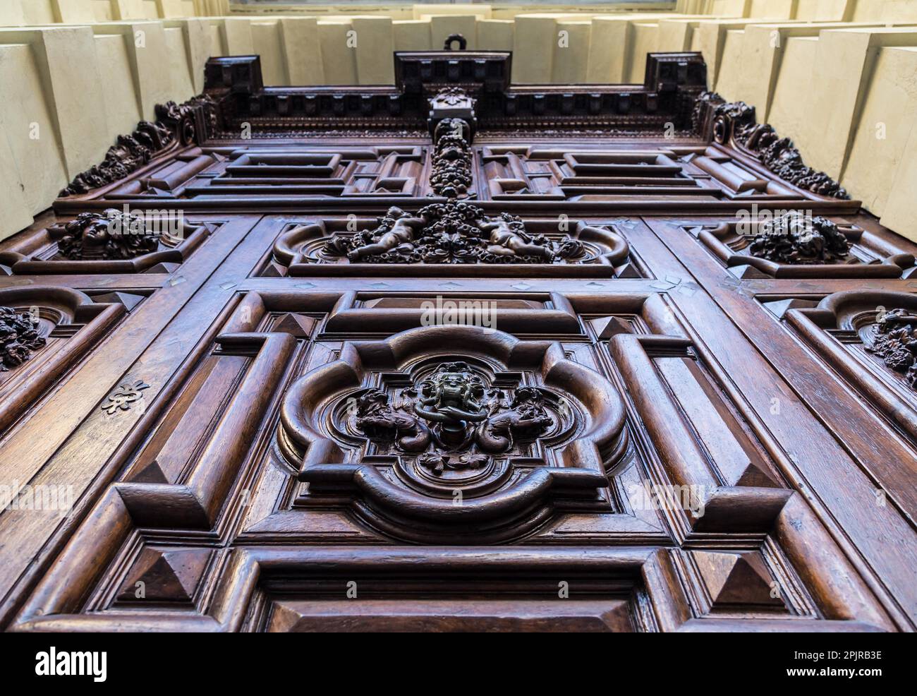 The legendary Devil Door in Toutin - Italy, 200 years old Stock Photo ...