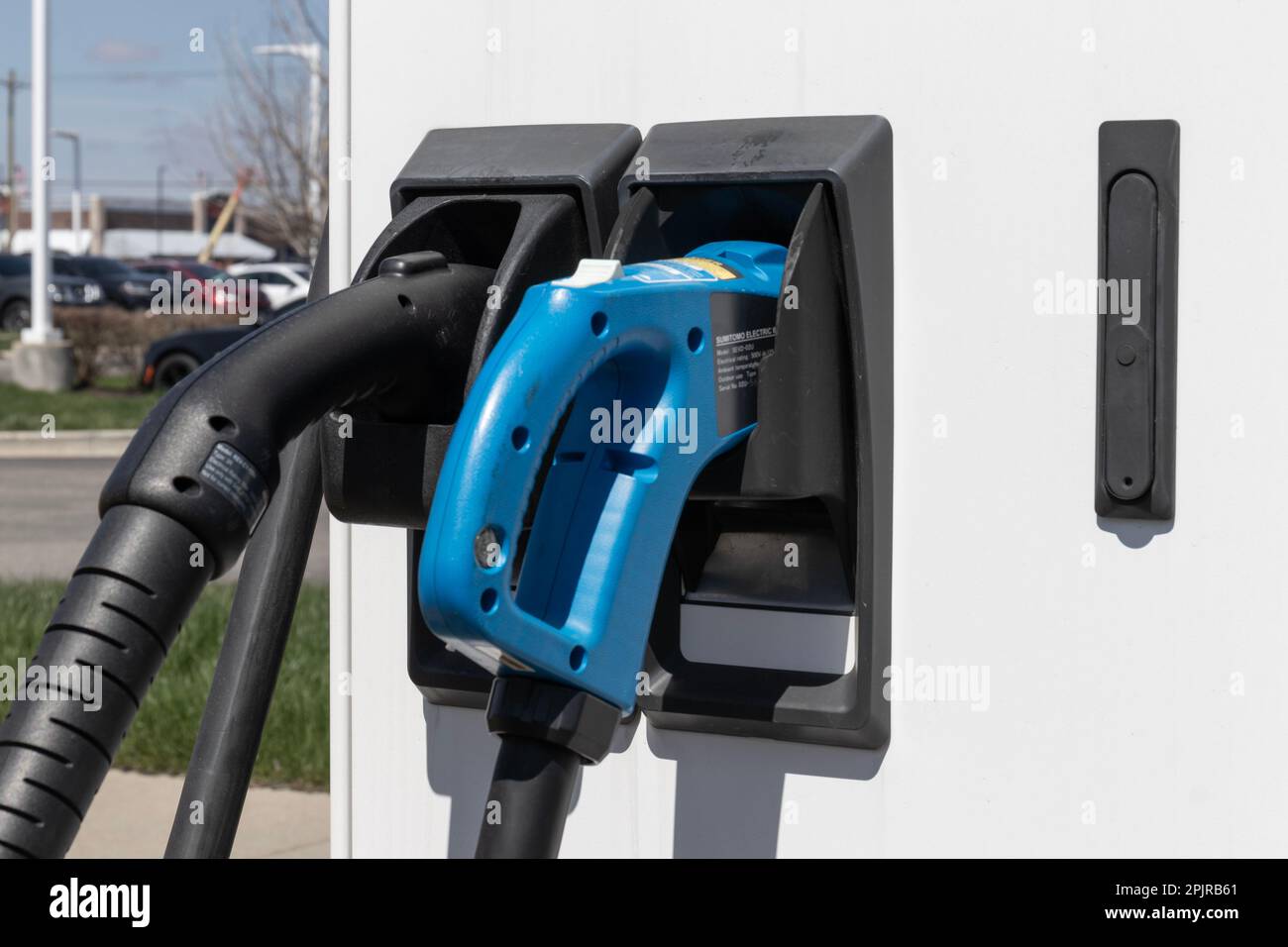 Avon - Circa April 2023: ABB Electric Vehicle Charger with capacity for ...