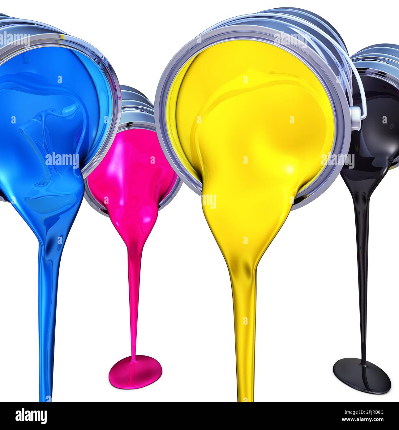 3D rendering of a cmyk color concept Stock Photo - Alamy