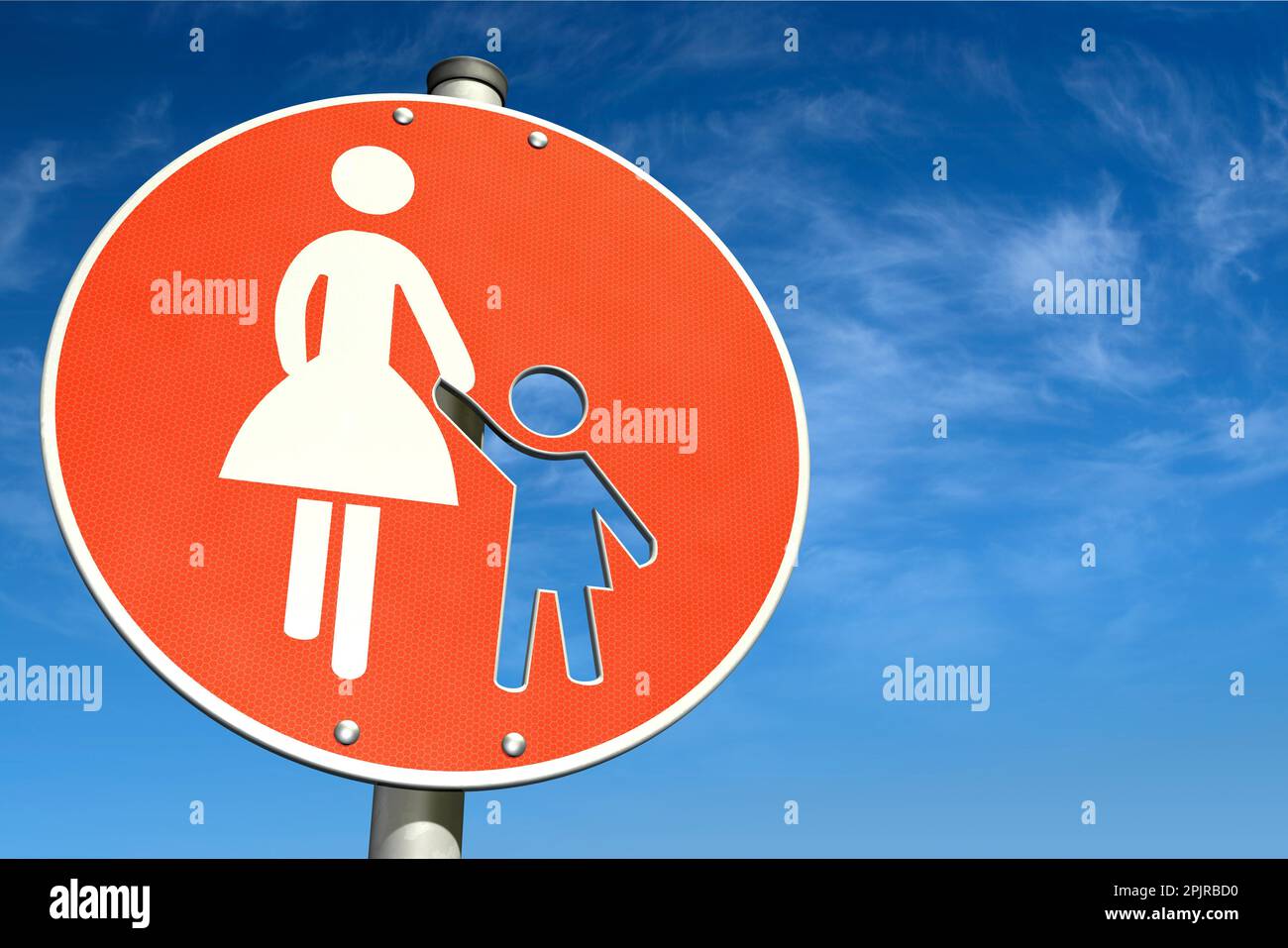 Sign: Mother without a child Stock Photo - Alamy