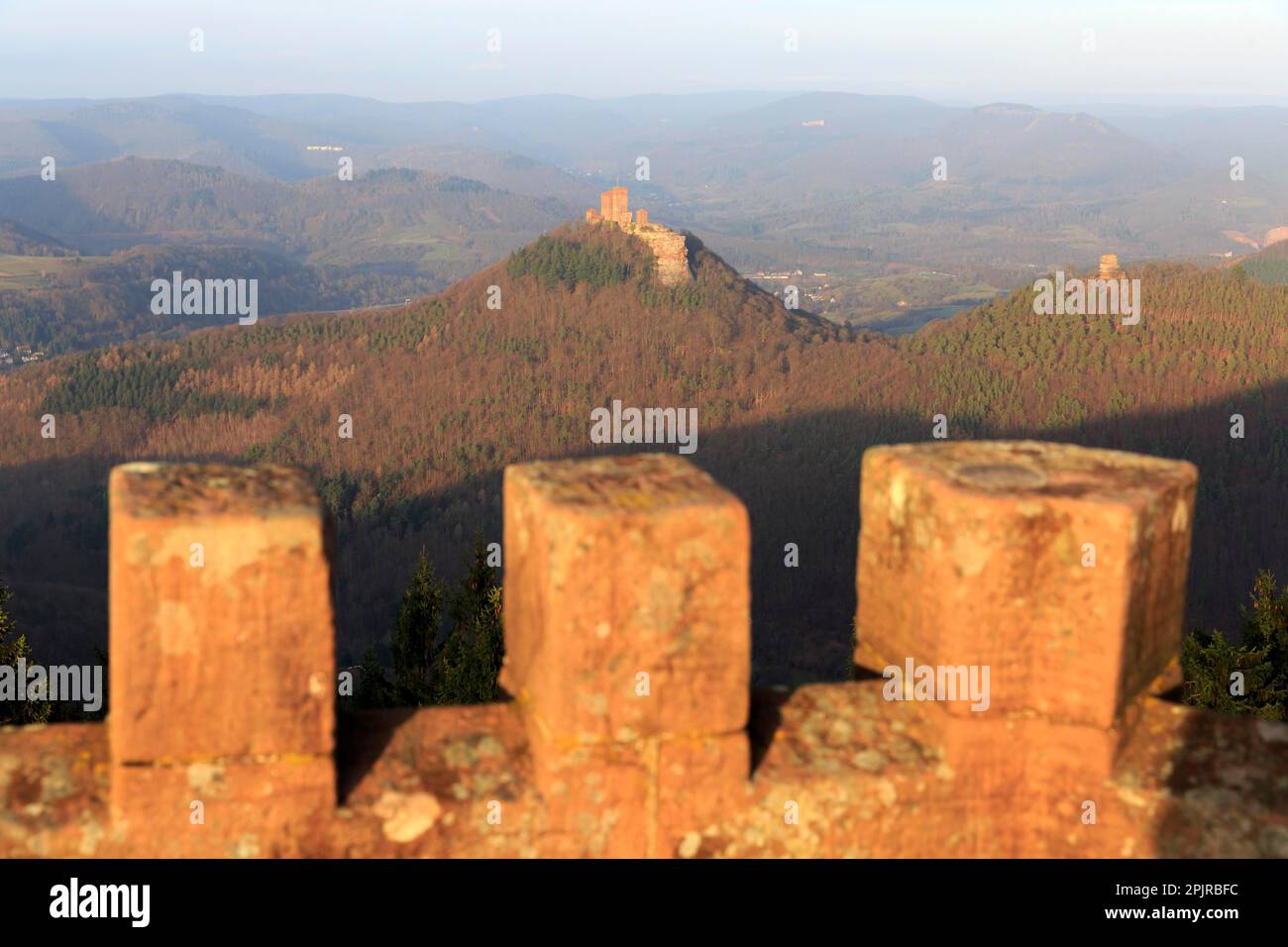 Trifels castle view from the castle tower hi-res stock photography and ...