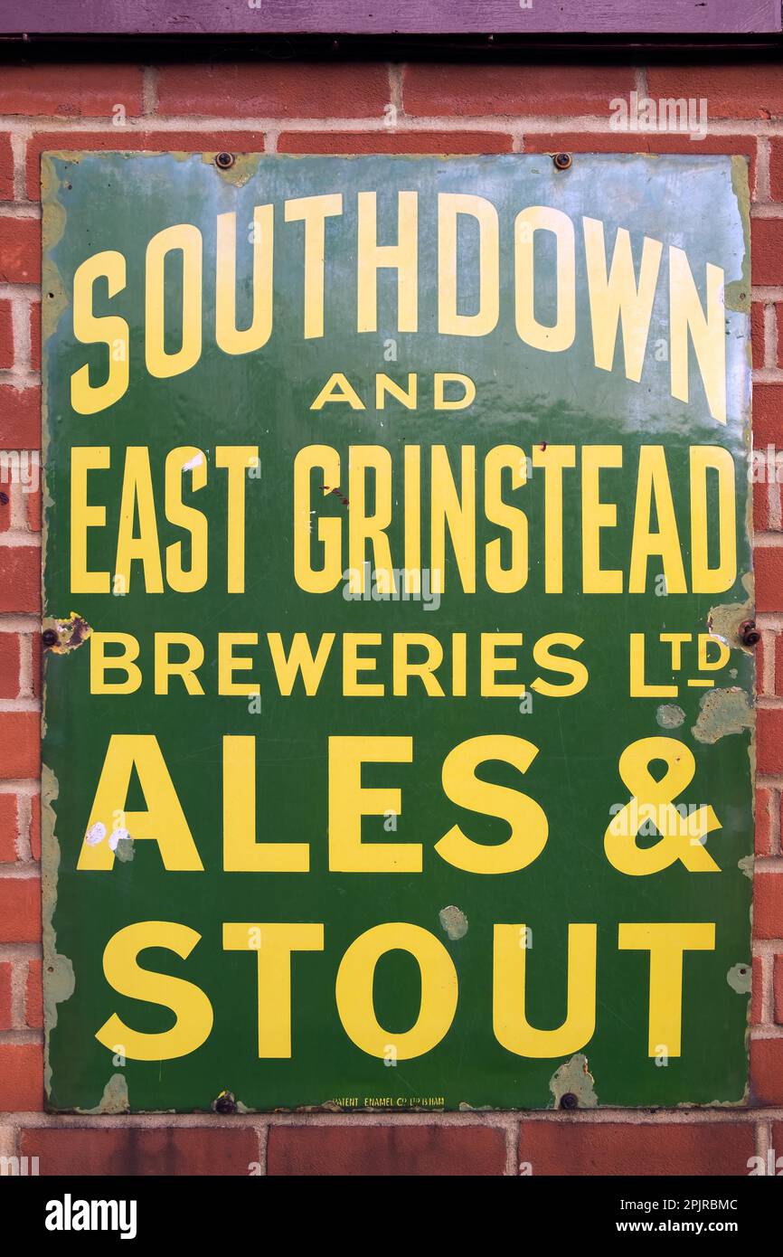 Old advertising sign at Sheffield Park Station Stock Photo - Alamy