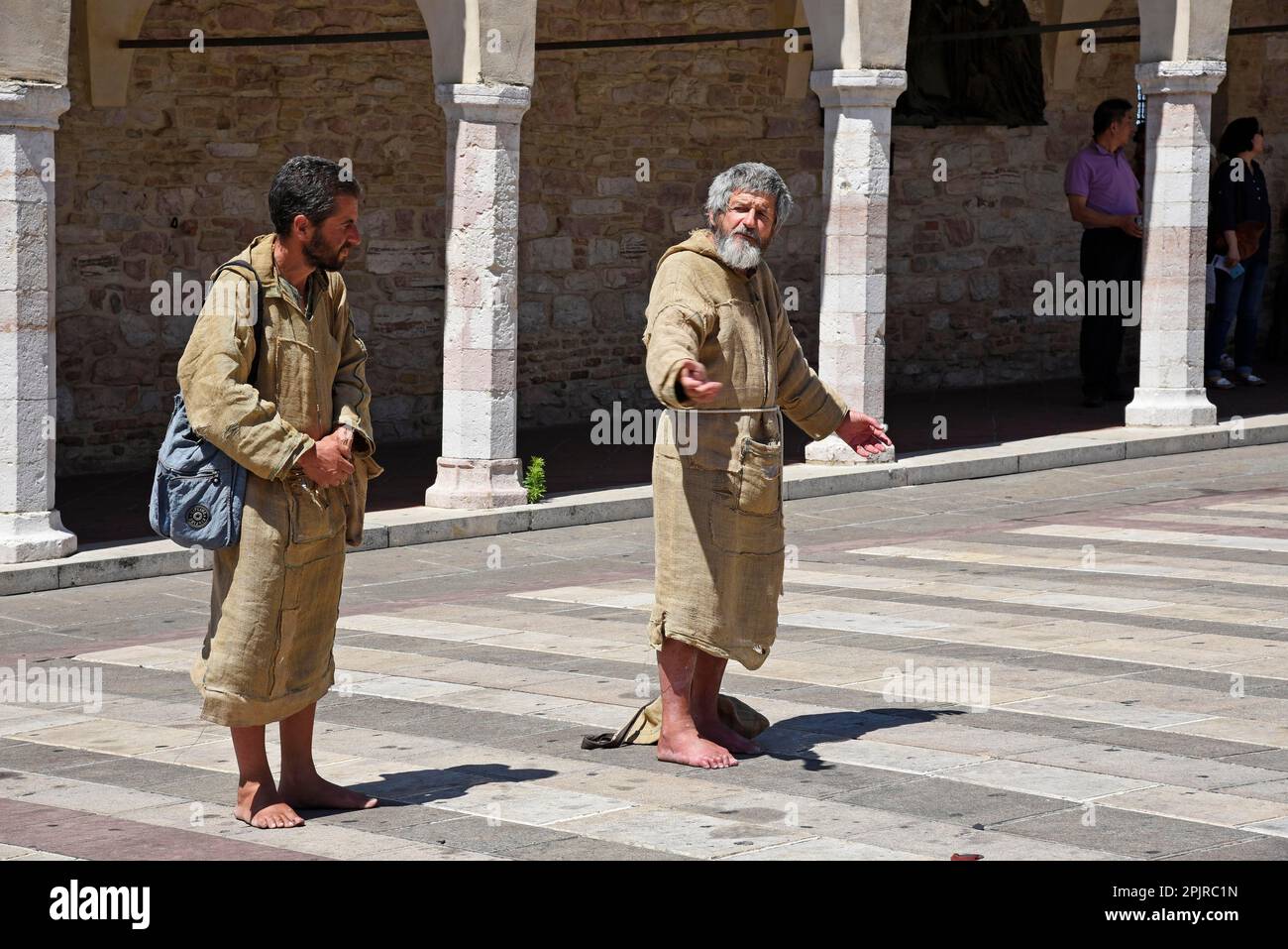 Mendicant monks, itinerant monks, monks, San Francesco, basilica ...