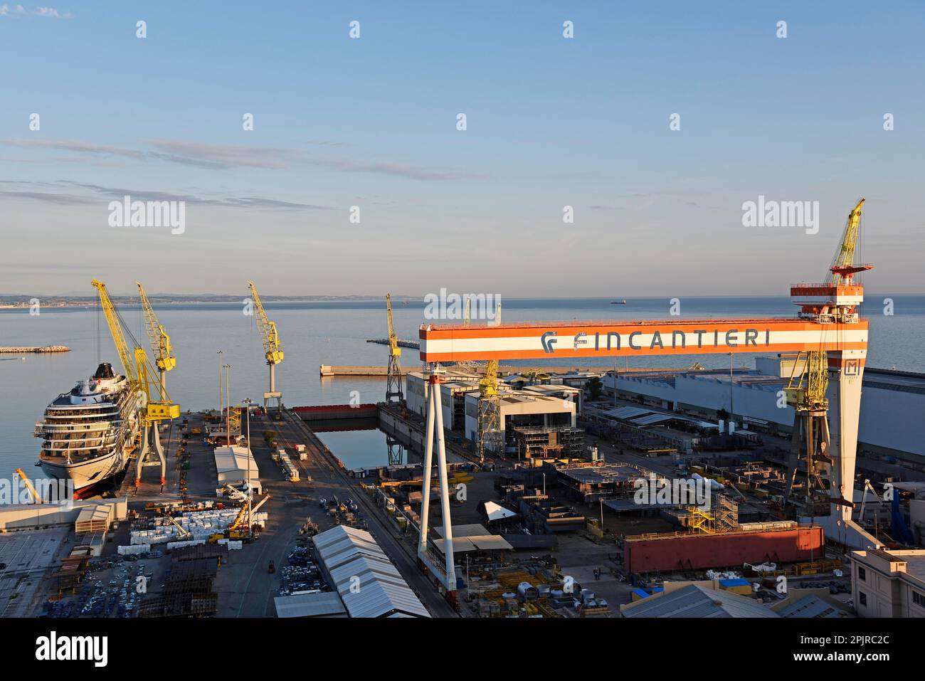 Shipyard, industrial facilities, industrial port, harbour, Ancona ...