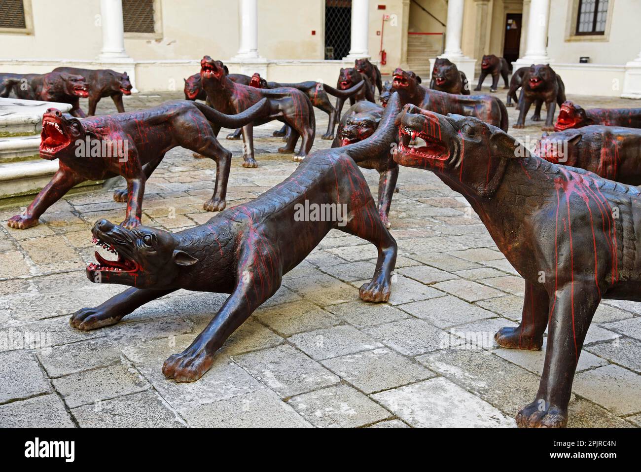 Wolves, art installation, art object, art, Chinese artist, artist, Liu Ruo Wang, San Marino ...