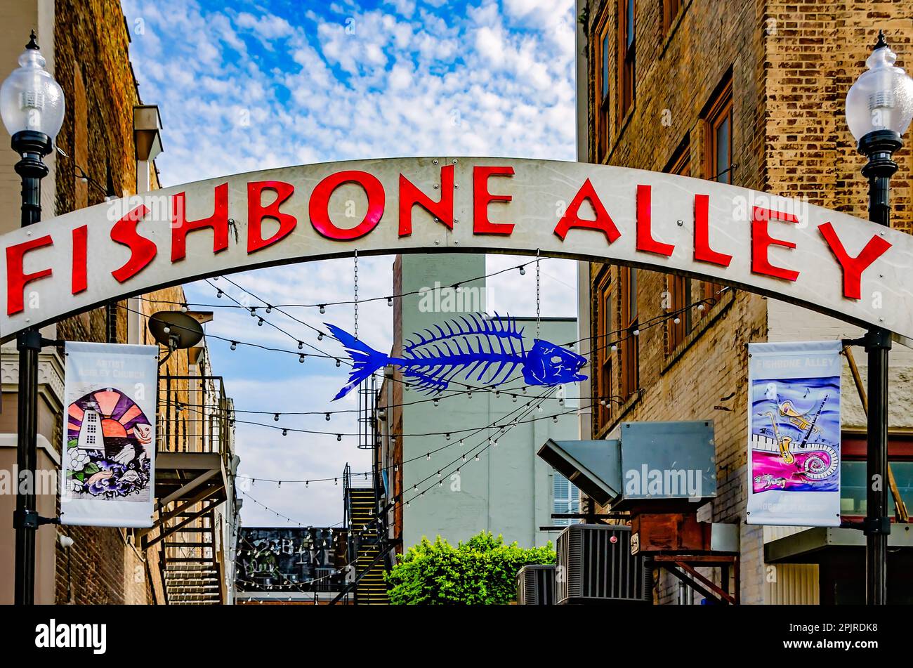 Fishbone Alley is pictured, April 2, 2023, in Gulfport, Mississippi ...