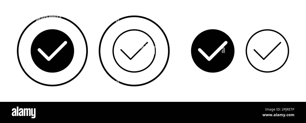 check icon vector. check mark icon. check list button icon Stock Vector Image & Art - Alamy