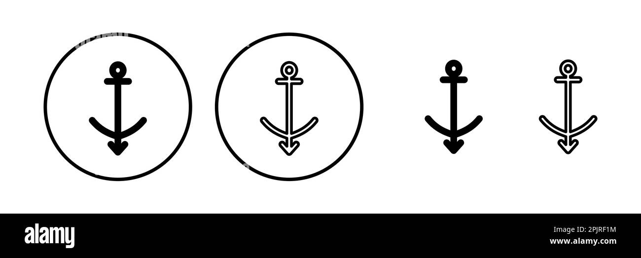 Anchor icon vector. Anchor sign. marine symbol Stock Vector Image & Art ...