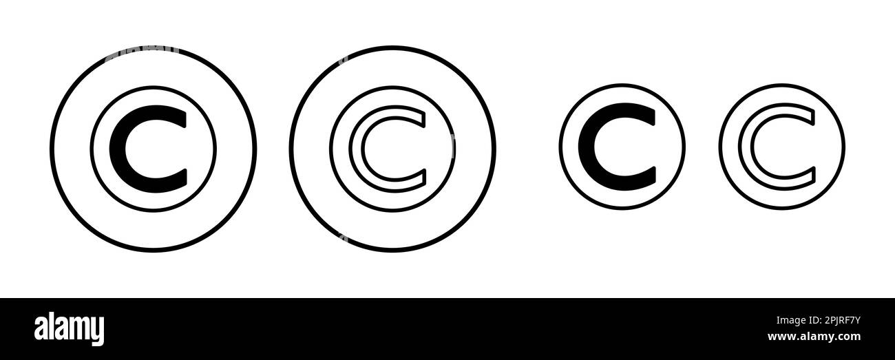 Copyright icon vector. copyright symbol Stock Vector Image & Art - Alamy