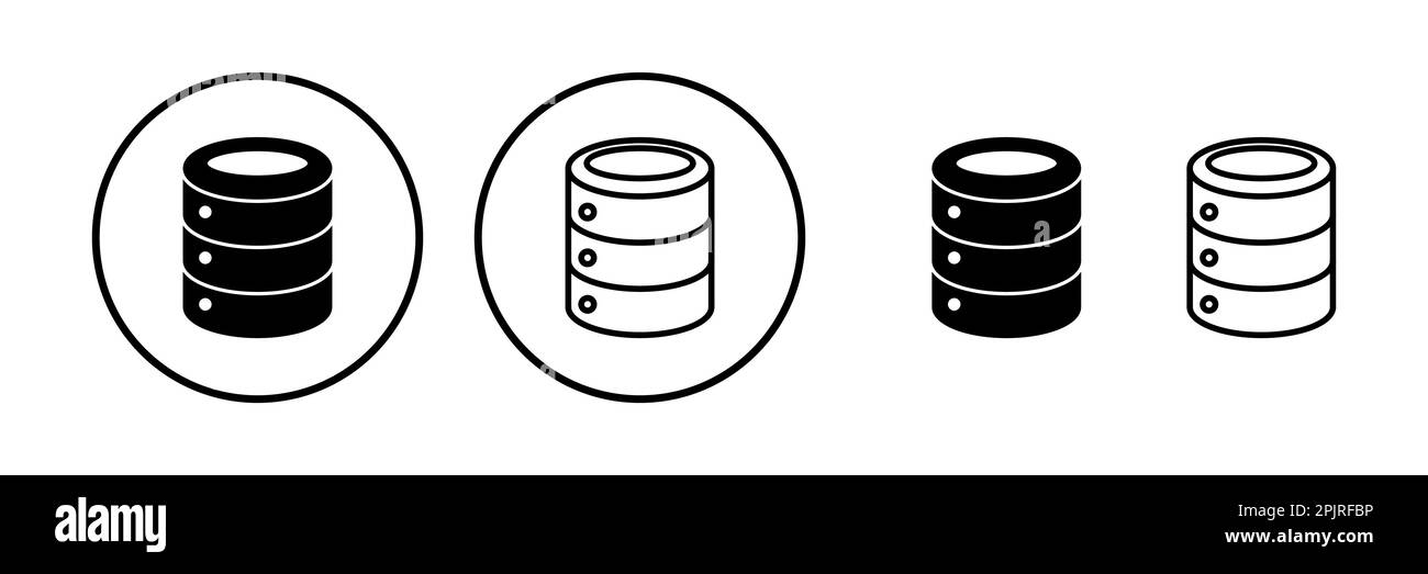 Database Icon Vector Server Icon Storage Stock Vector Image And Art Alamy