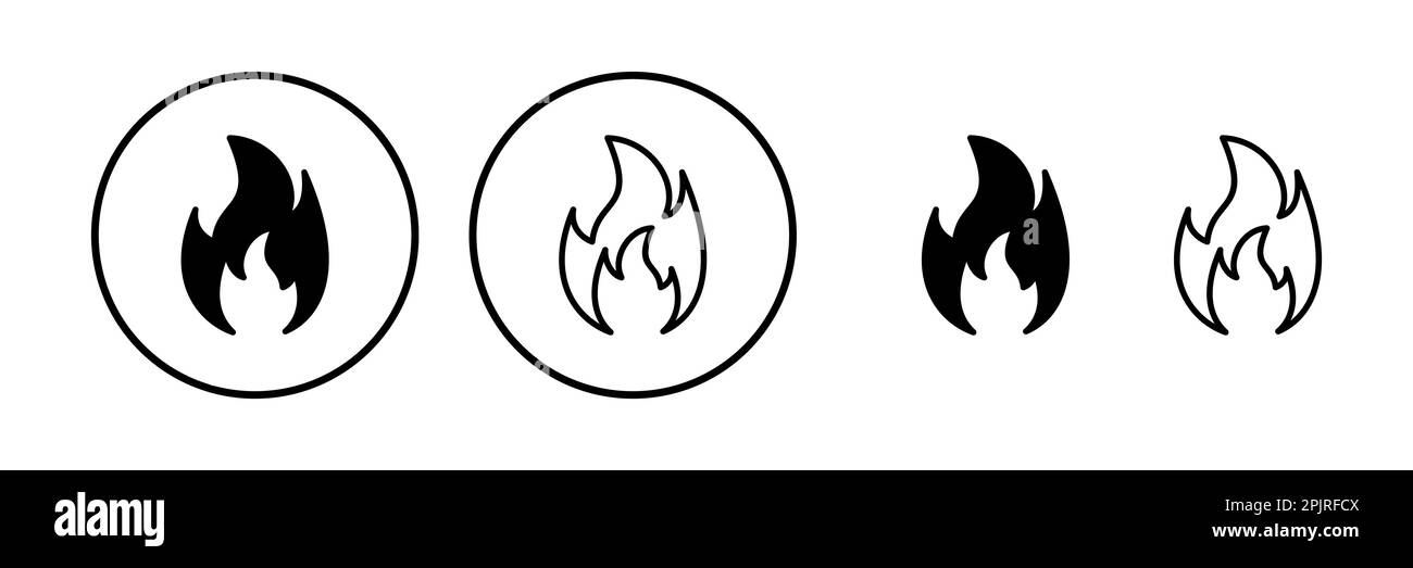 Fire icon vector. fire flame icon Stock Vector Image & Art - Alamy
