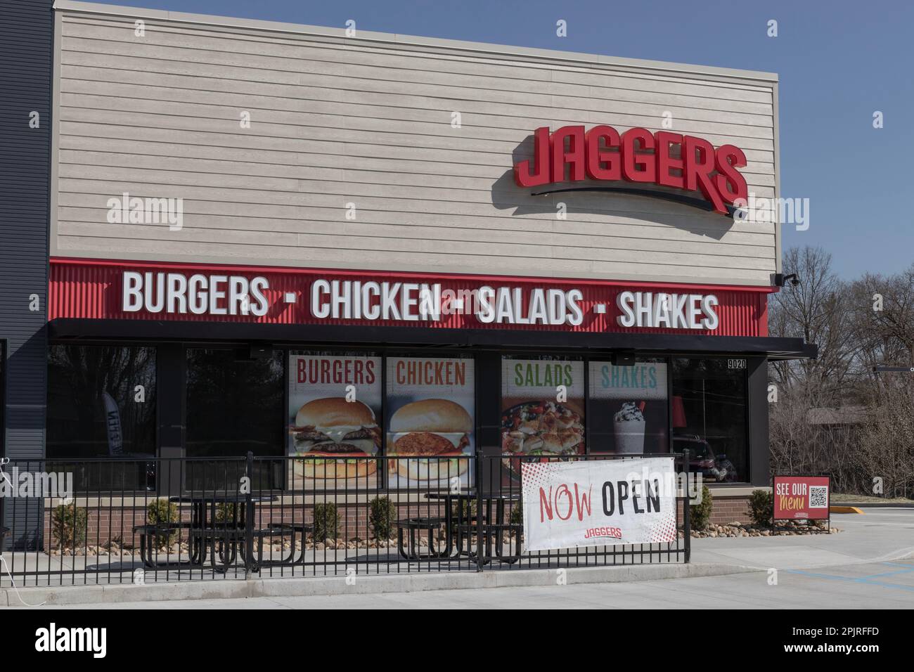 Indianapolis - Circa April 2023: Jaggers fast casual and drive through ...