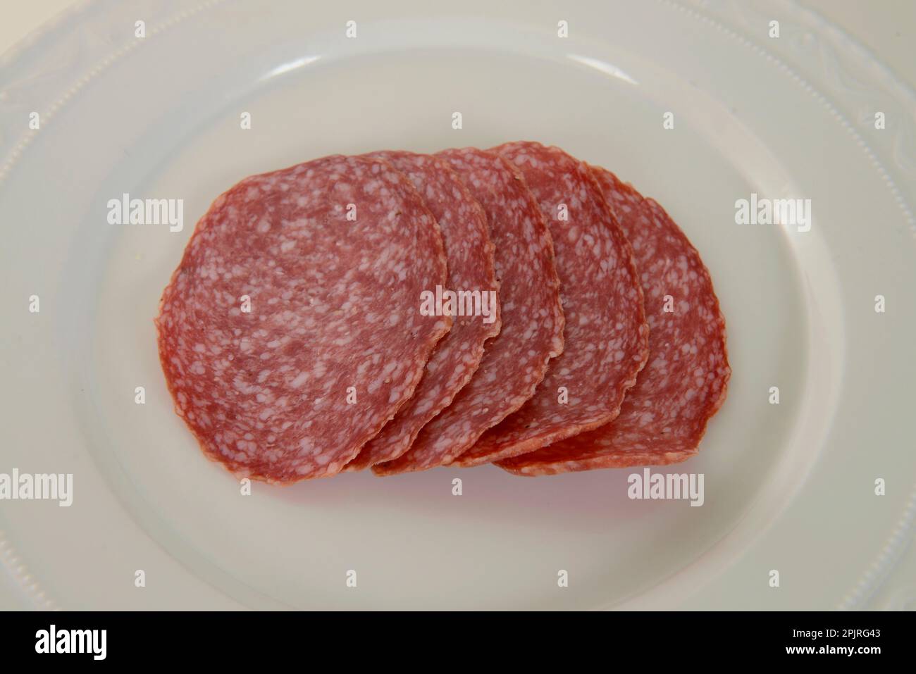Salami slices hi-res stock photography and images - Alamy