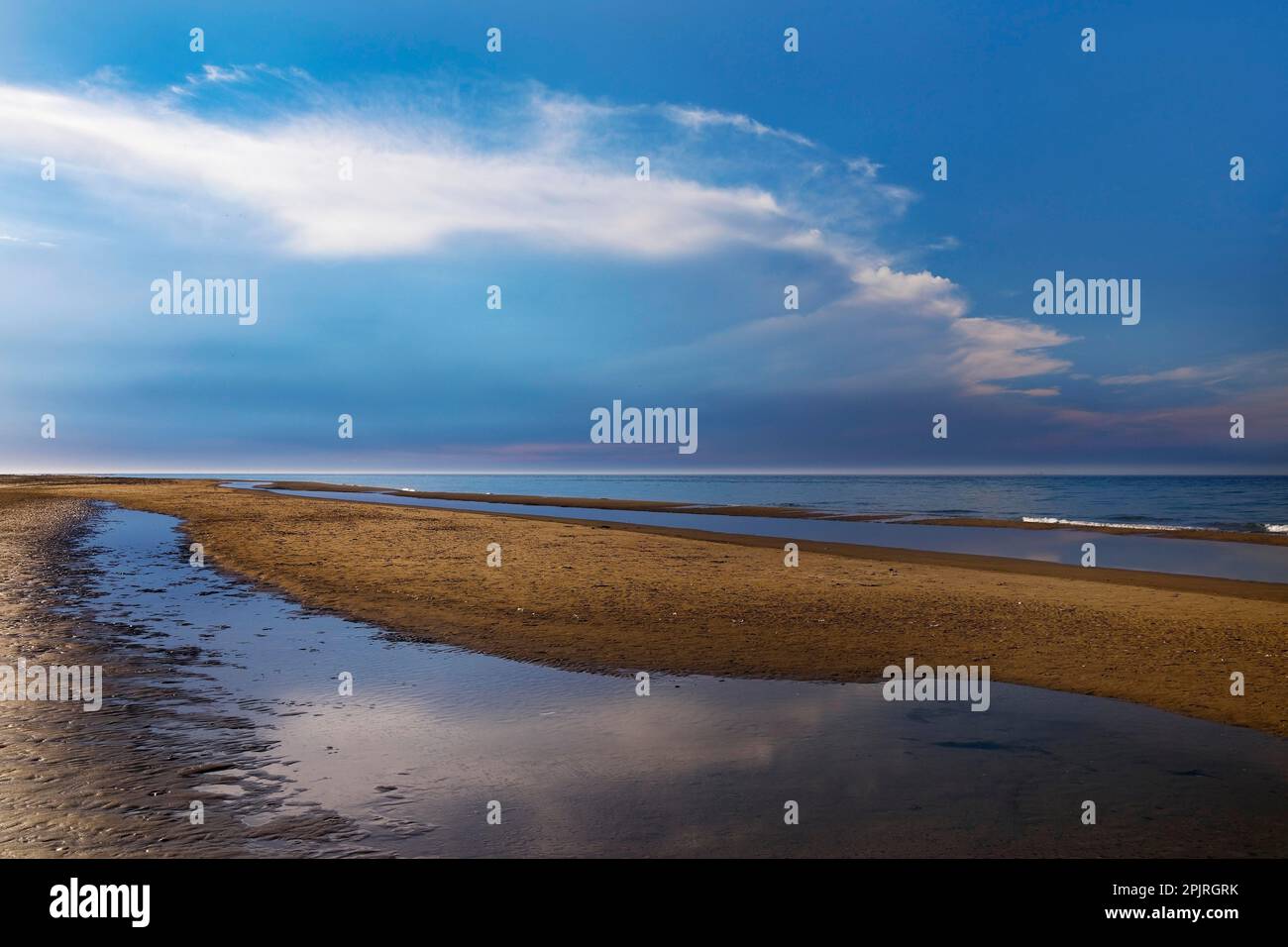 Beach at Grenen Point, North Sea, Skagen, Denmark Stock Photo - Alamy