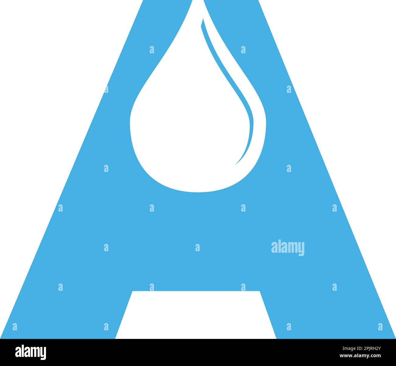 Water Drop Letter A Initial Logo Template Stock Vector Image & Art - Alamy