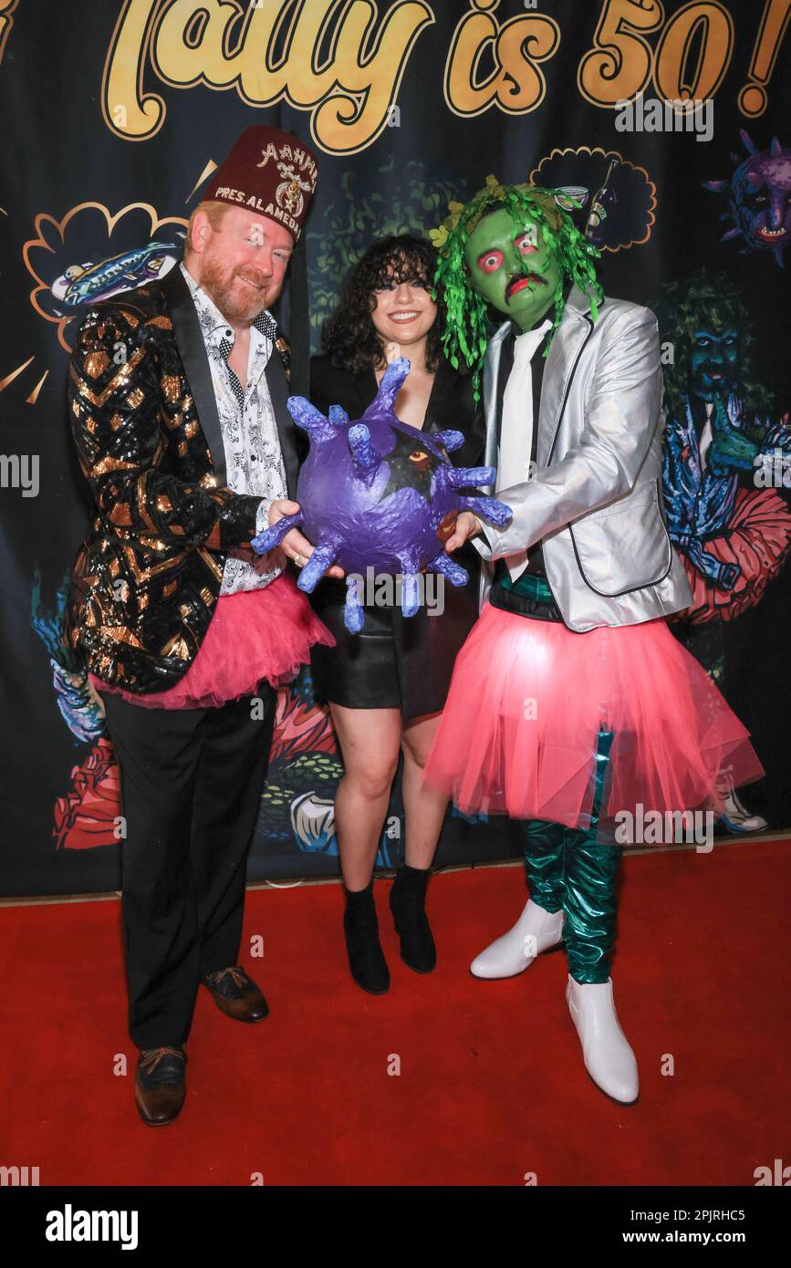 Los Angeles, California, USA. 2nd April, 2023. Greg Tally, Molly White ...