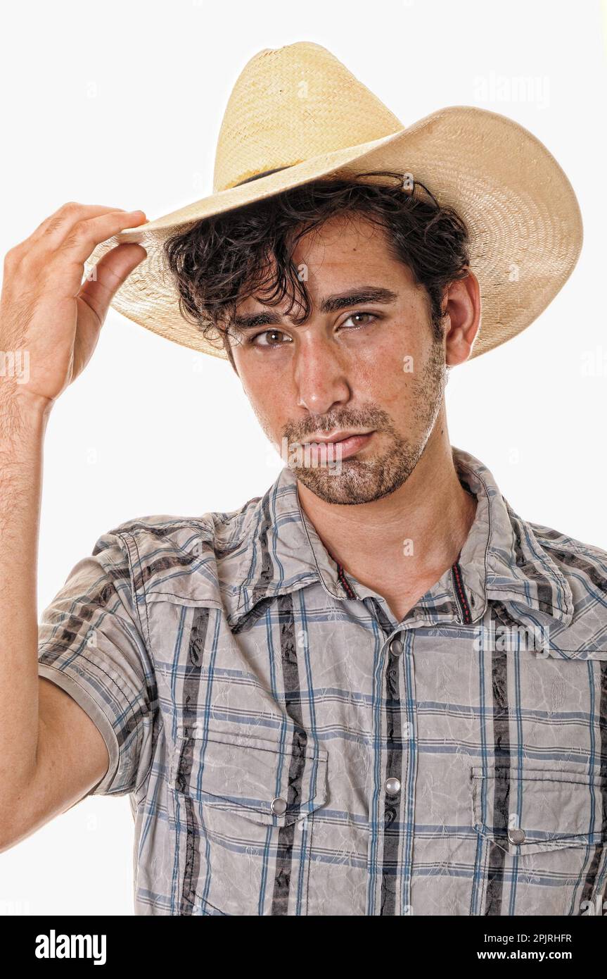 Cowboy profile face hi-res stock photography and images - Alamy