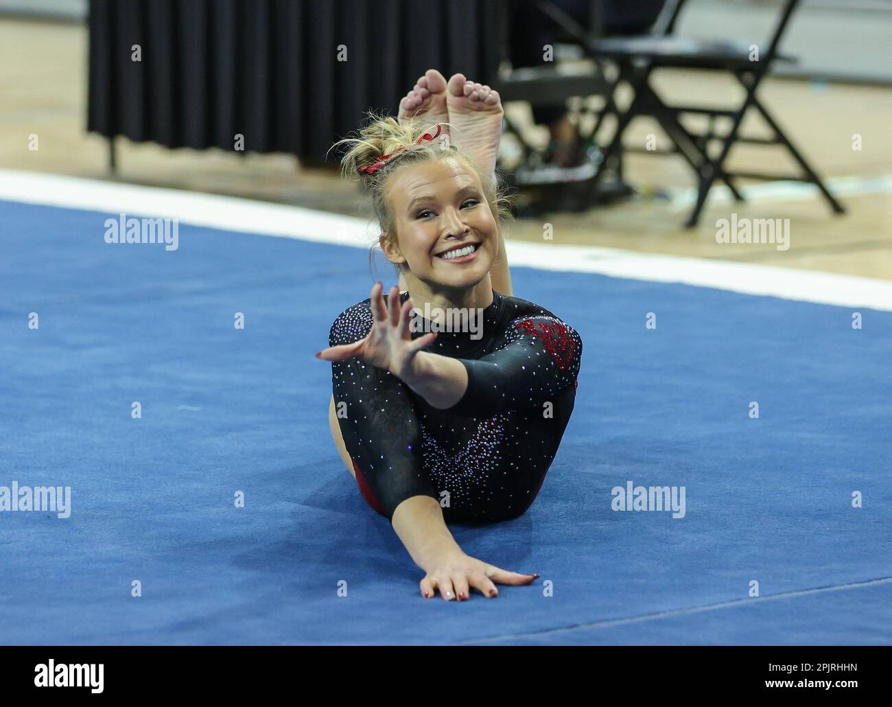 Los Angeles Ok Usa 1st Apr 2023 Utahs Abby Paulson Performs Her