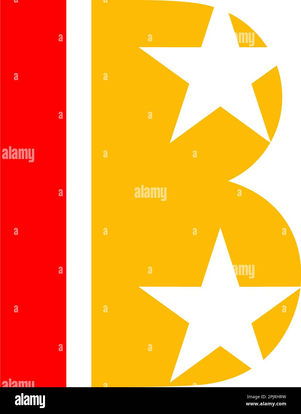 Letter B with star light symbol logo vector Stock Vector Image & Art ...