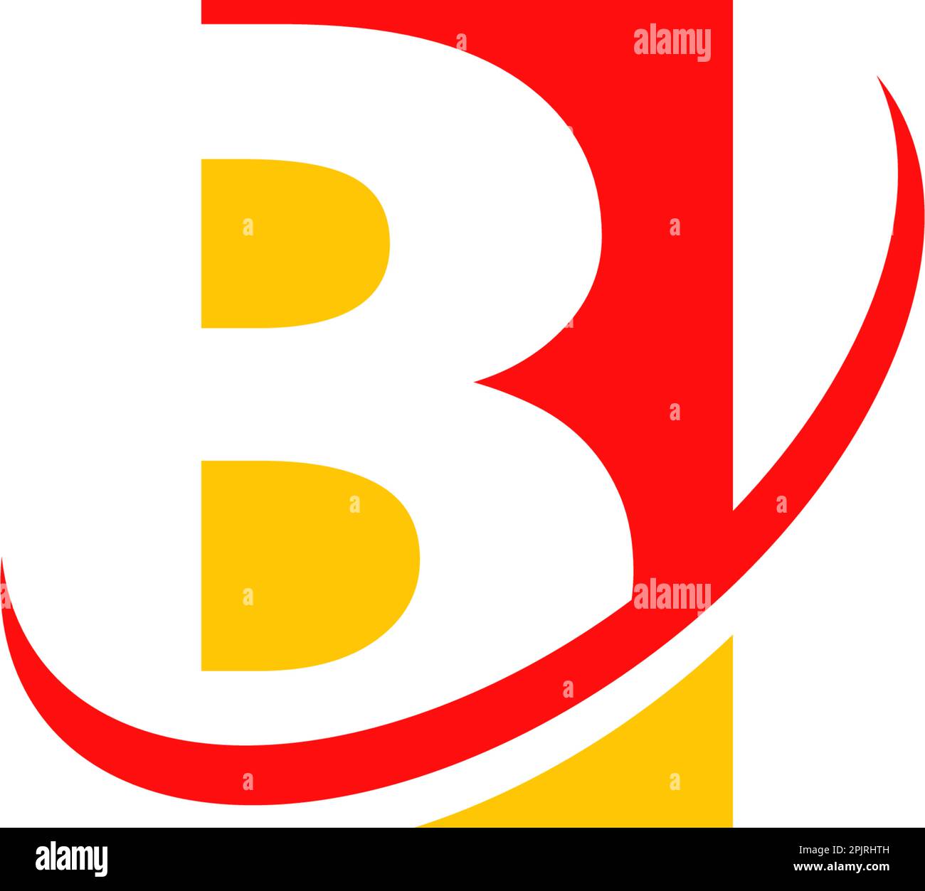 Letter B Swoosh Logo Stock Vector Image & Art - Alamy
