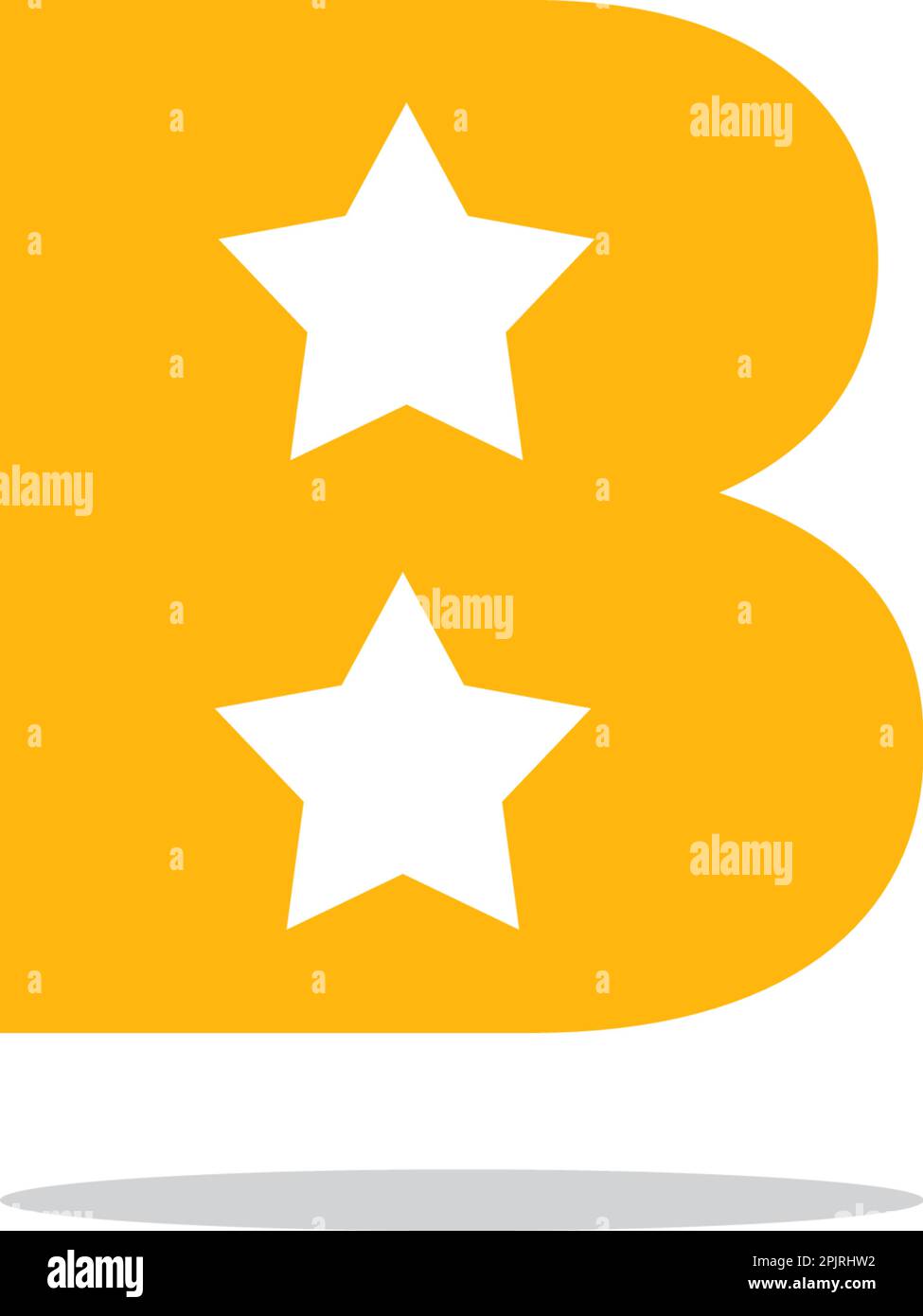 Letter B with star light symbol logo vector Stock Vector Image & Art ...