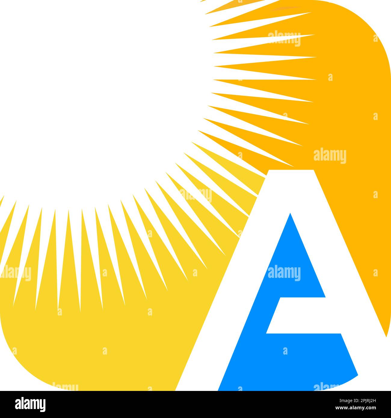 Letter A With Sun Logo Icon Stock Vector Image & Art - Alamy