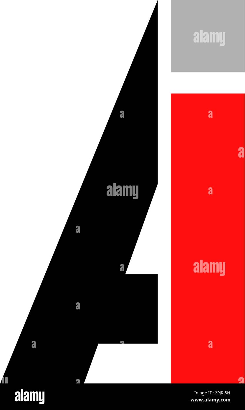 Ai red logo Stock Vector Images - Alamy
