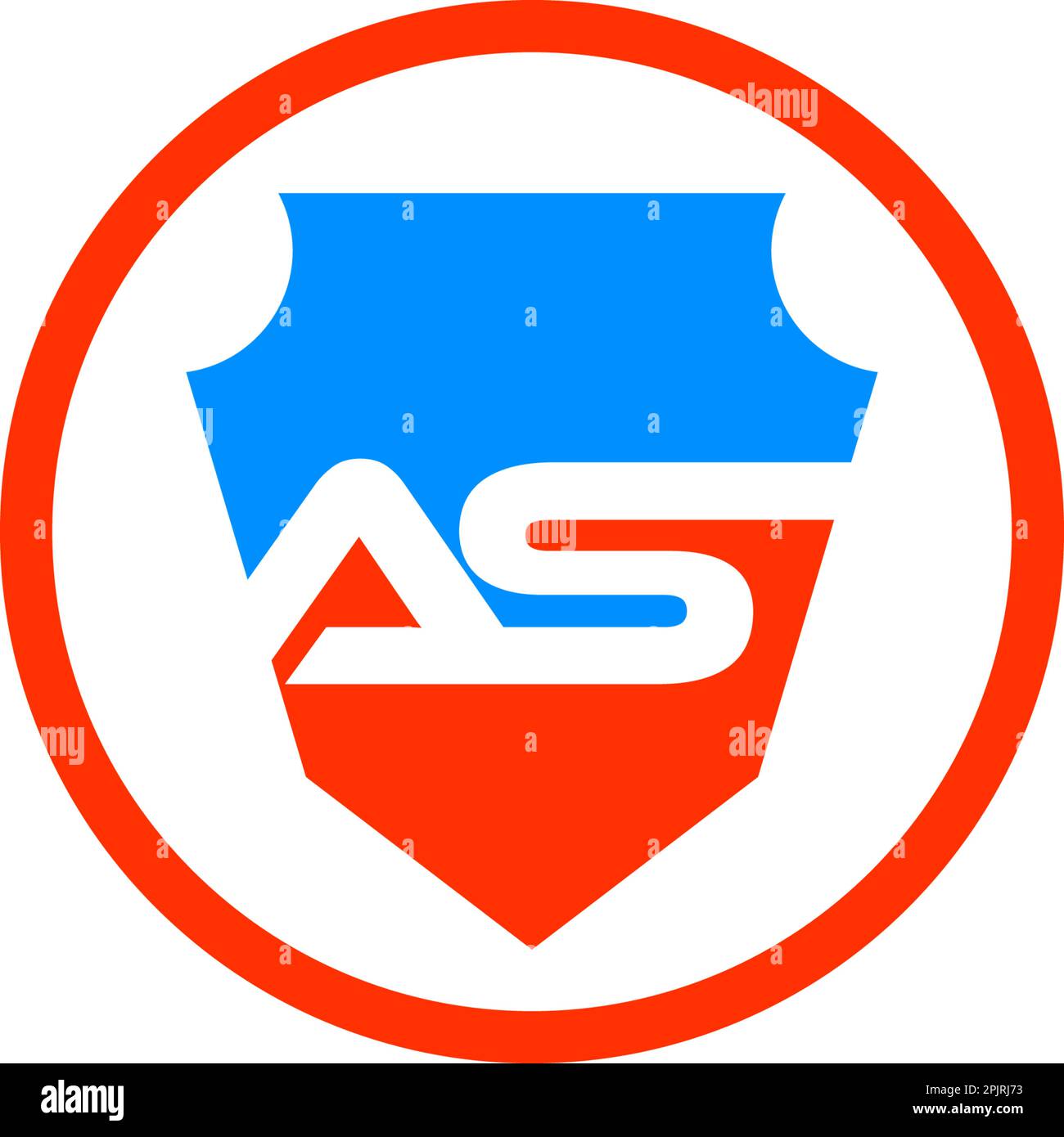 Initial Letter AS Security Company Logo, Initial Letter of Security ...