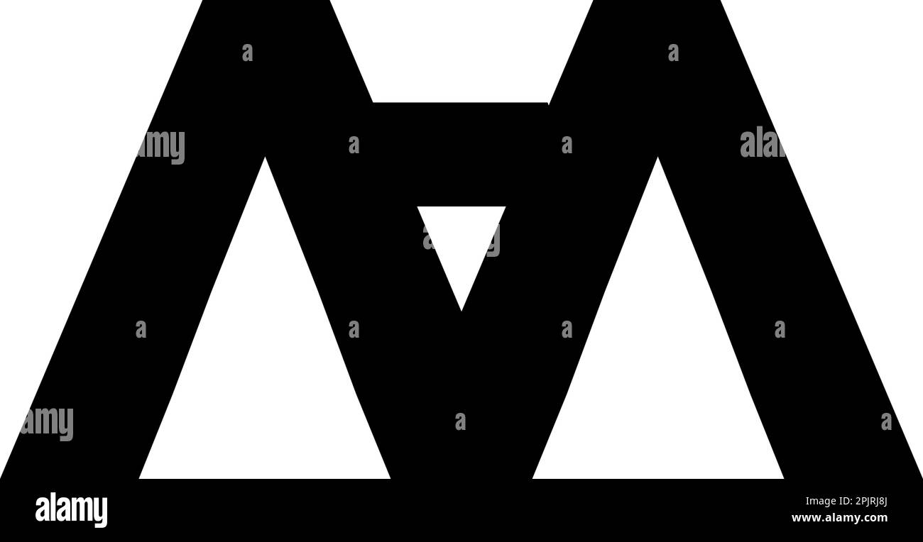 Initial Letter AM Logo Template Design Stock Vector Image & Art - Alamy